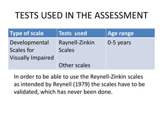 Raynell Zinkin scale (0-4 yrs children) | PPTX
