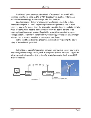 WIND GENERATOR MONITORING AND CONTROL SYSTEM (1) | PDF