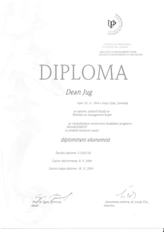 diploma UP Dean | PDF