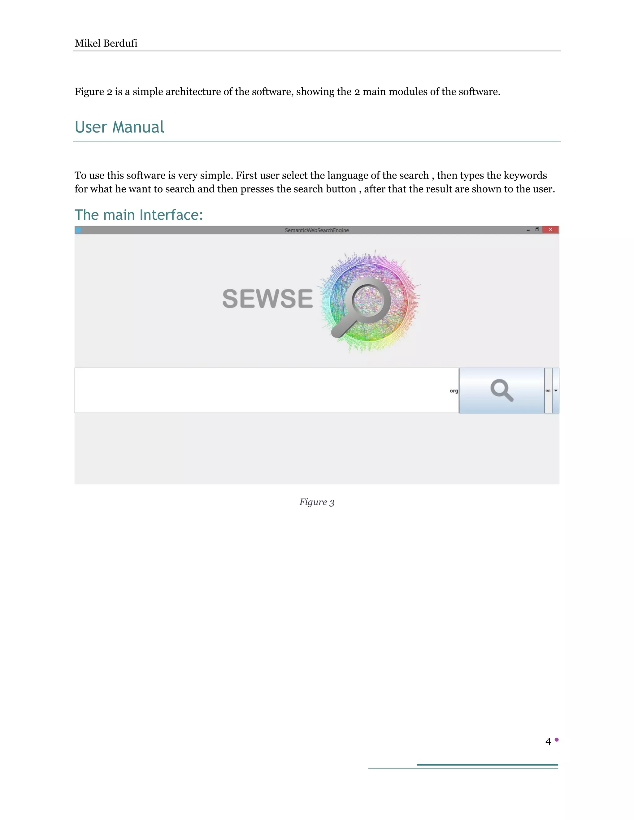 Mikel_Berdufi_SemanticWebSearchEngine_Report | PDF | Search | Internet