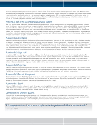 Autonomy Enterprise Archive Solution | PDF | Databases | Computer Software and Applications