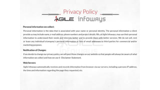 Agile Infoways Pvt Ltd | PPTX