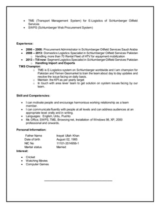 CV of Kamran Khan | DOCX