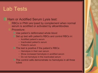 Paroxysmal Nocturnal Hemoglobinuria | PPT