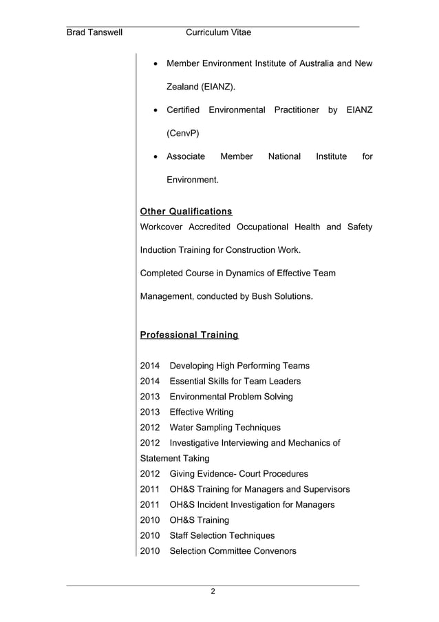 BT CV June 2013 | PDF