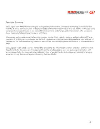 IRM Secure on SecuLogica Technical Whitepaper | PDF