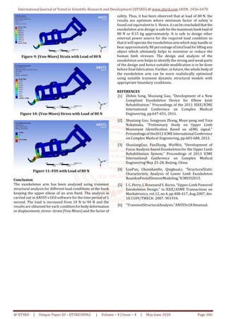 Design and Analysis of an Exoskeleton Arm | PDF
