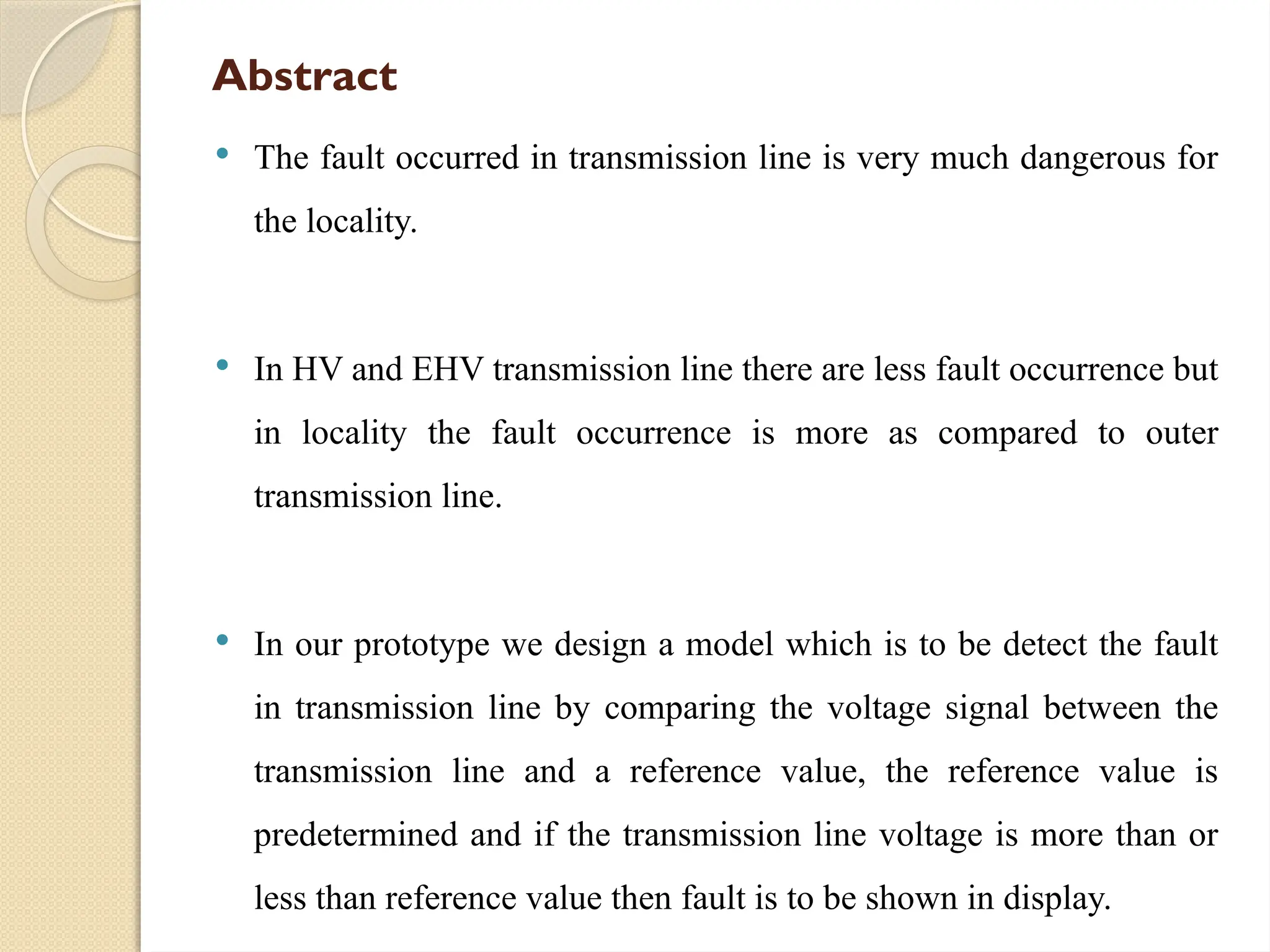 Transmission Line Fault Detection Using Iot Pptx