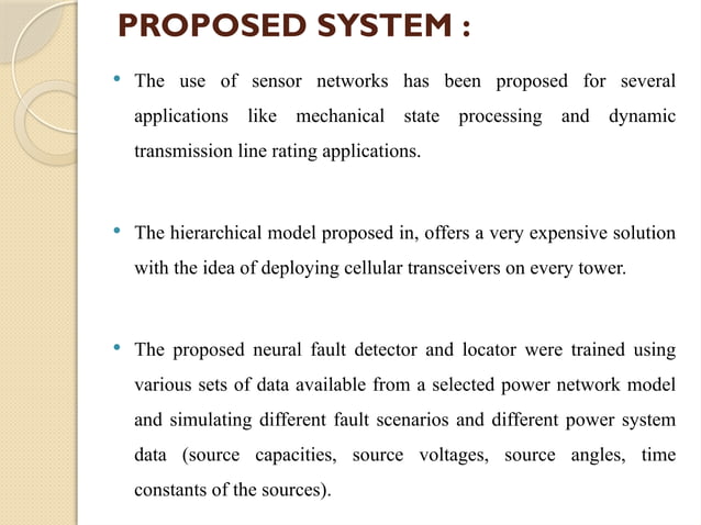 Transmission line fault detection using iot | PPTX