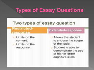 Types of tests items | PPT