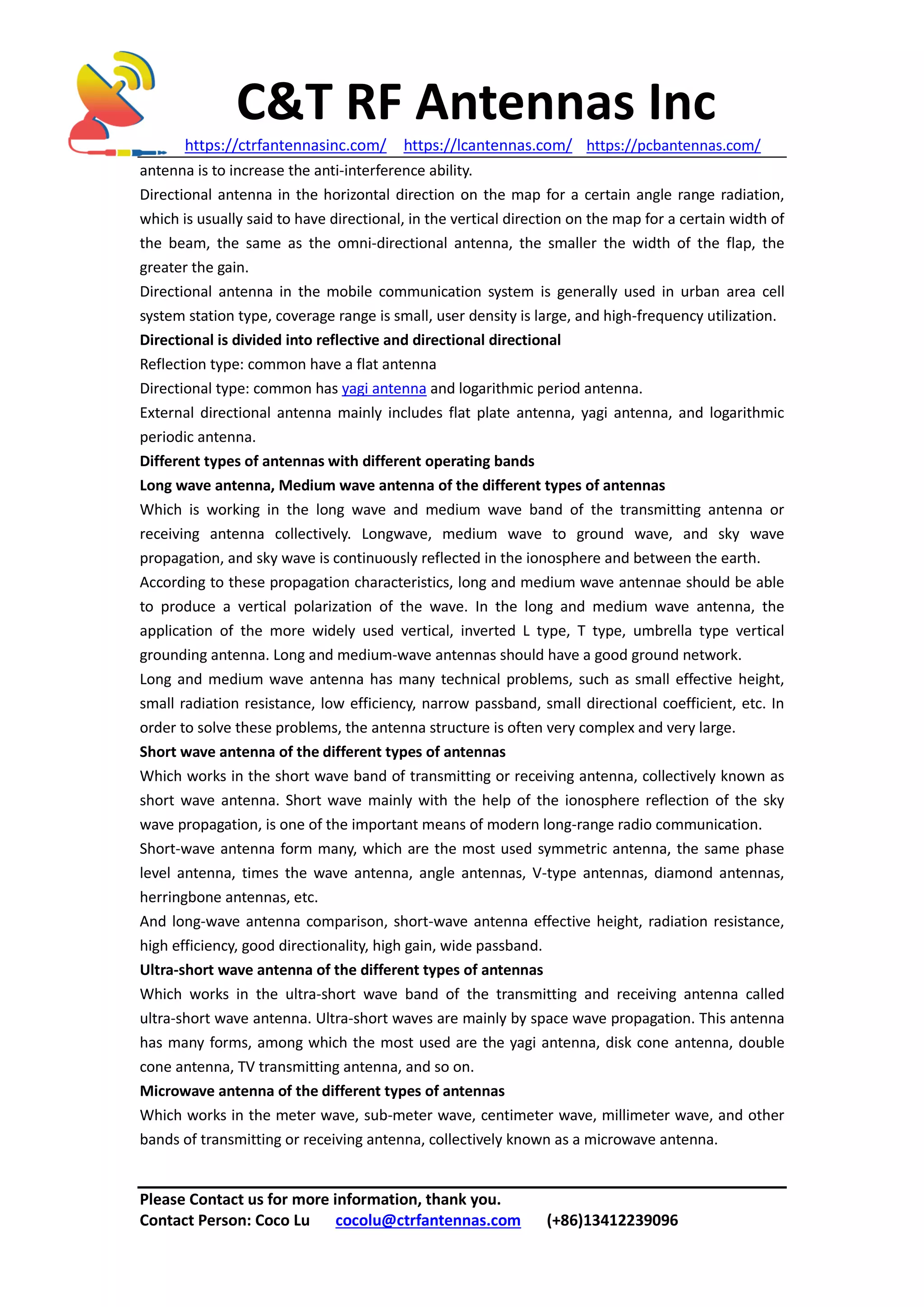 55 Different Types of Antennas With Examples Used in Wireless ...