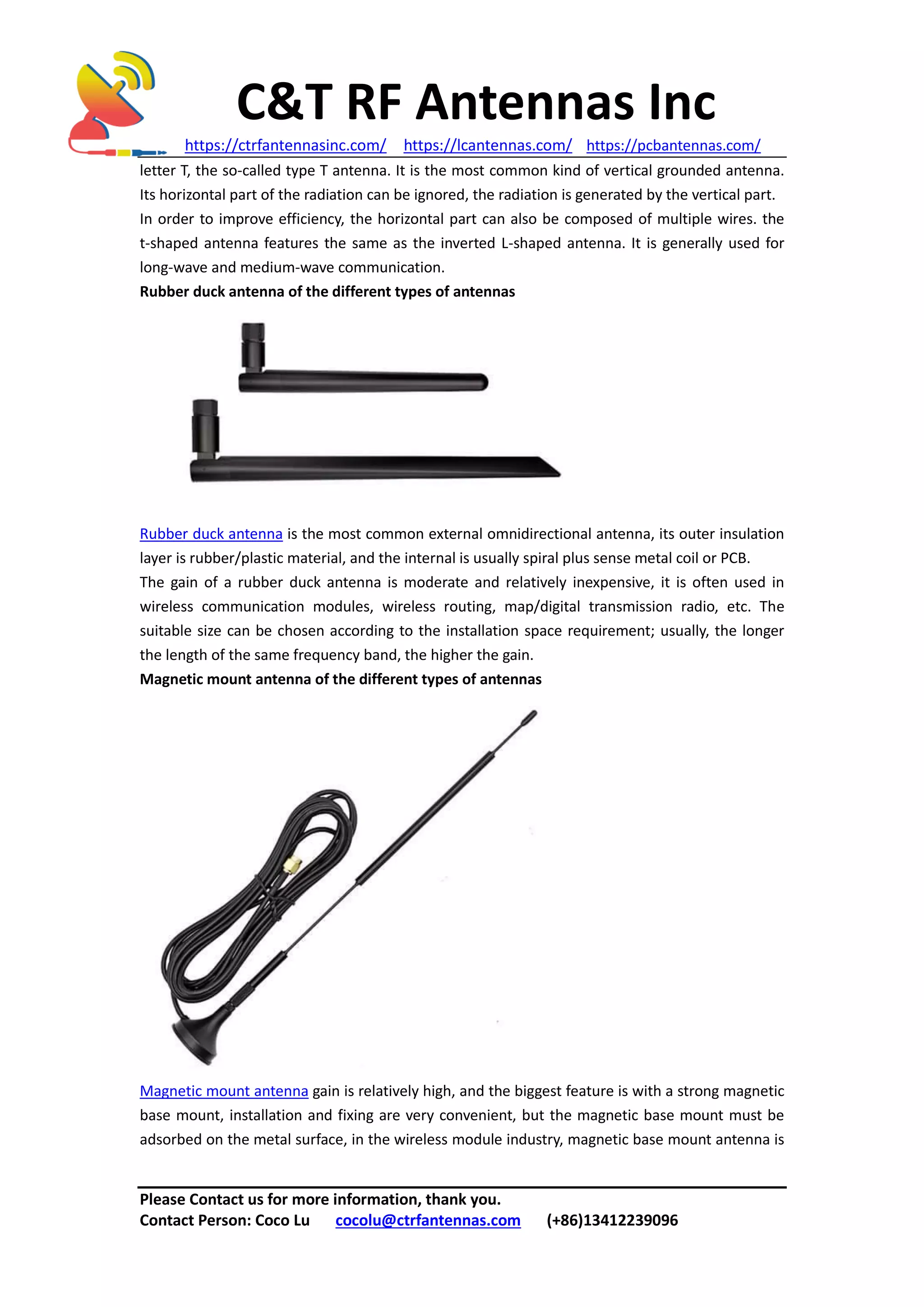 55 Different Types of Antennas With Examples Used in Wireless ...