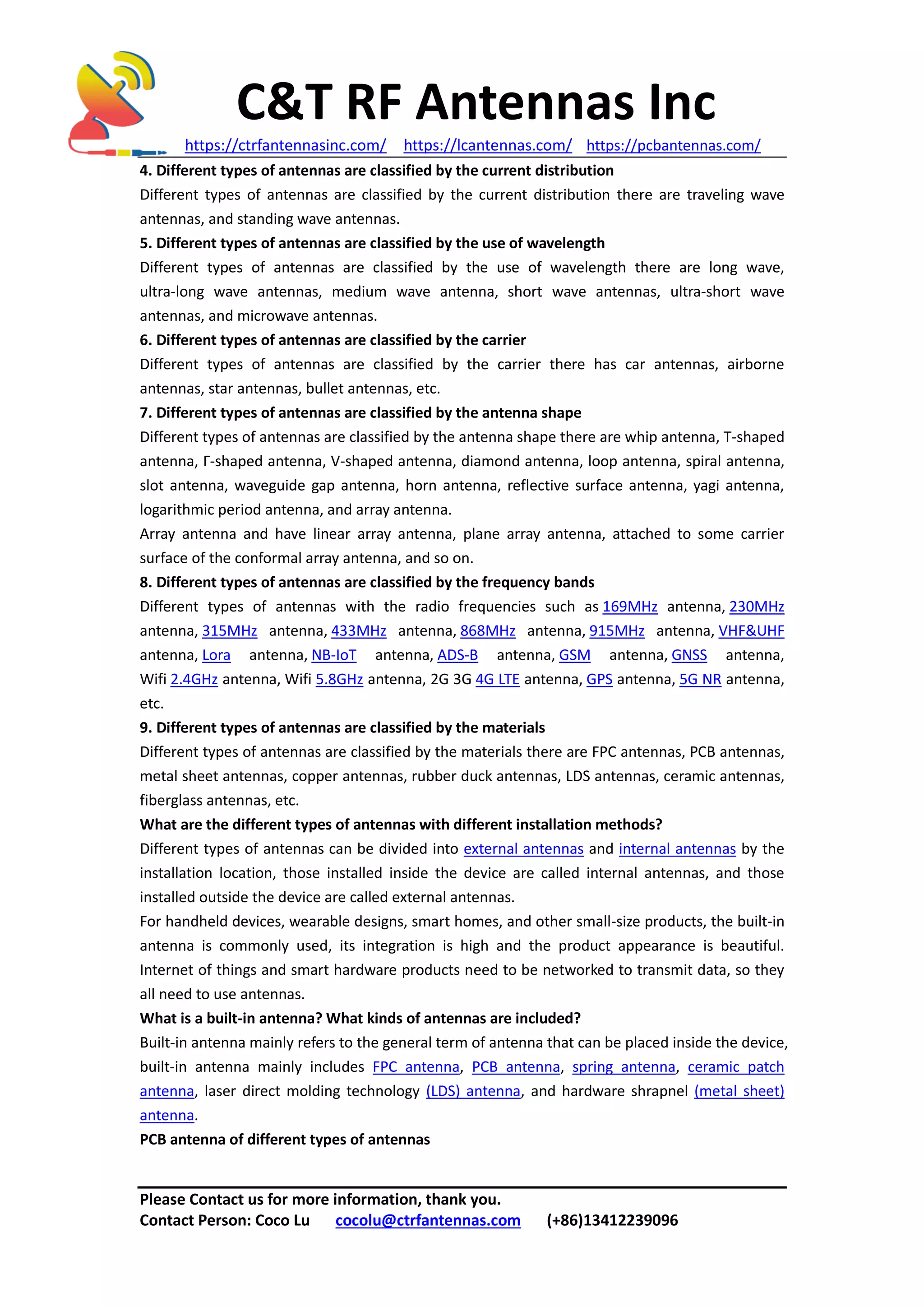 55 Different Types of Antennas With Examples Used in Wireless ...