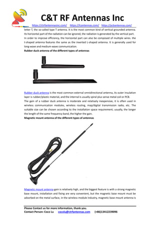 55 Different Types of Antennas With Examples Used in Wireless ...