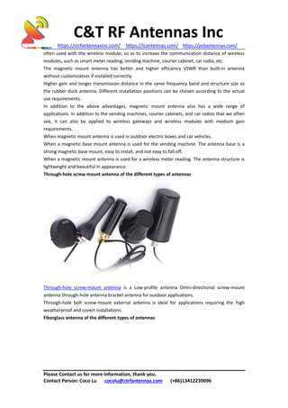 55 Different Types of Antennas With Examples Used in Wireless ...