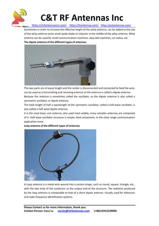55 Different Types of Antennas With Examples Used in Wireless ...