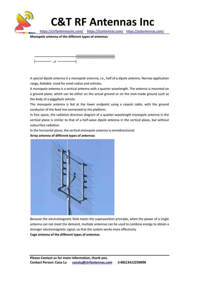 55 Different Types of Antennas With Examples Used in Wireless ...