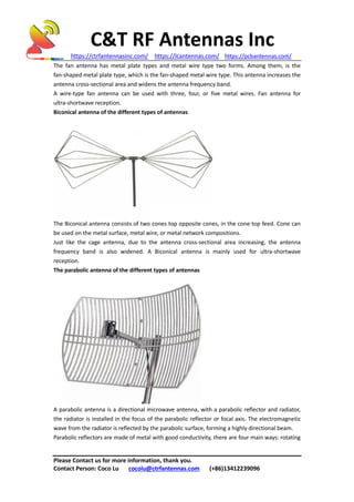 55 Different Types of Antennas With Examples Used in Wireless ...