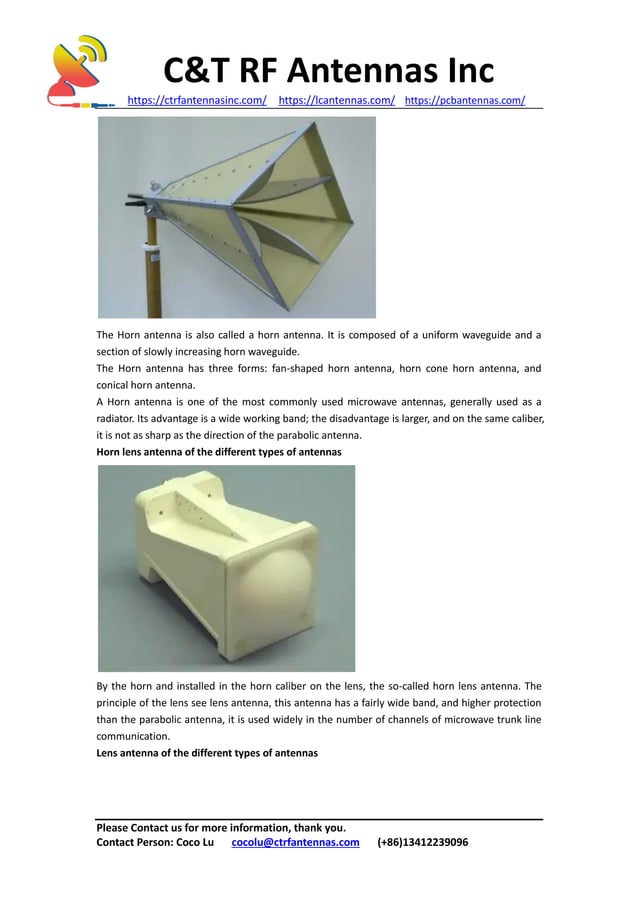 55 Different Types of Antennas With Examples Used in Wireless ...