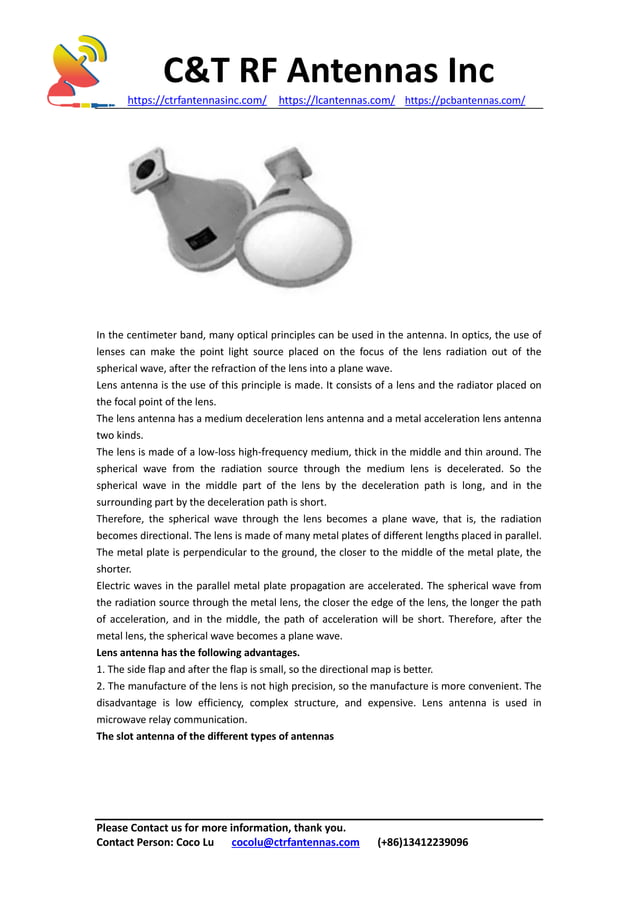 55 Different Types of Antennas With Examples Used in Wireless ...