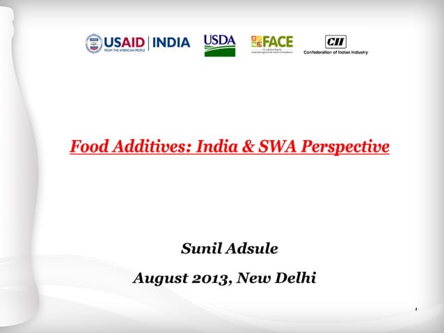 CII-Food Additives-INSWA-Aug2013 | PPT