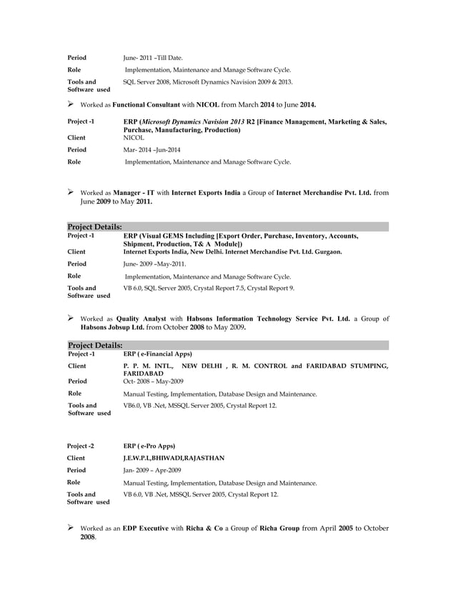 Sanjay-Resume | DOC | IT and Internet Support | Internet