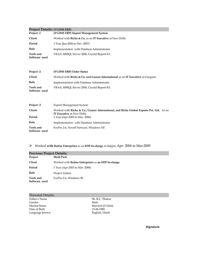 Sanjay-Resume | DOC | IT and Internet Support | Internet