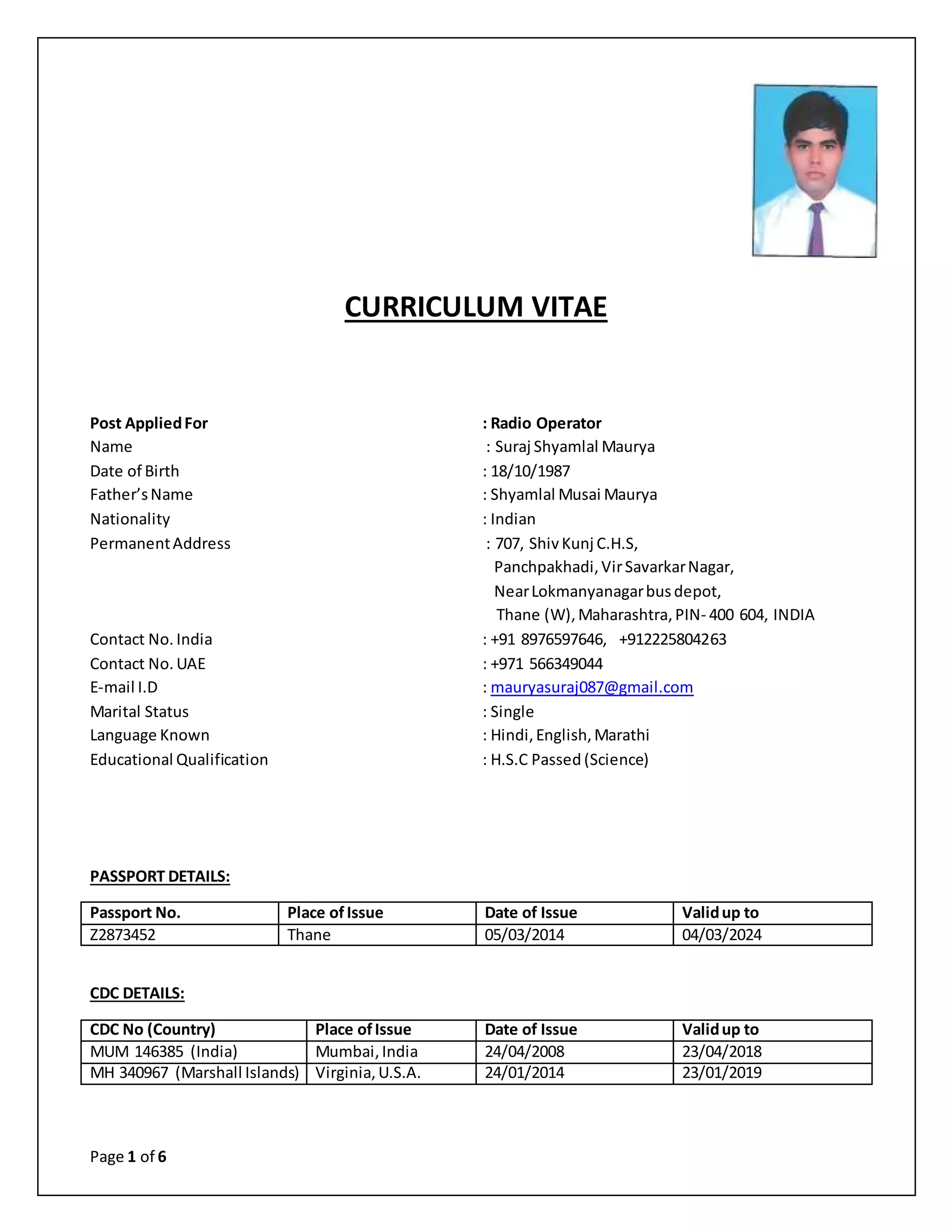 CV_ Rig Radio Operator | DOCX