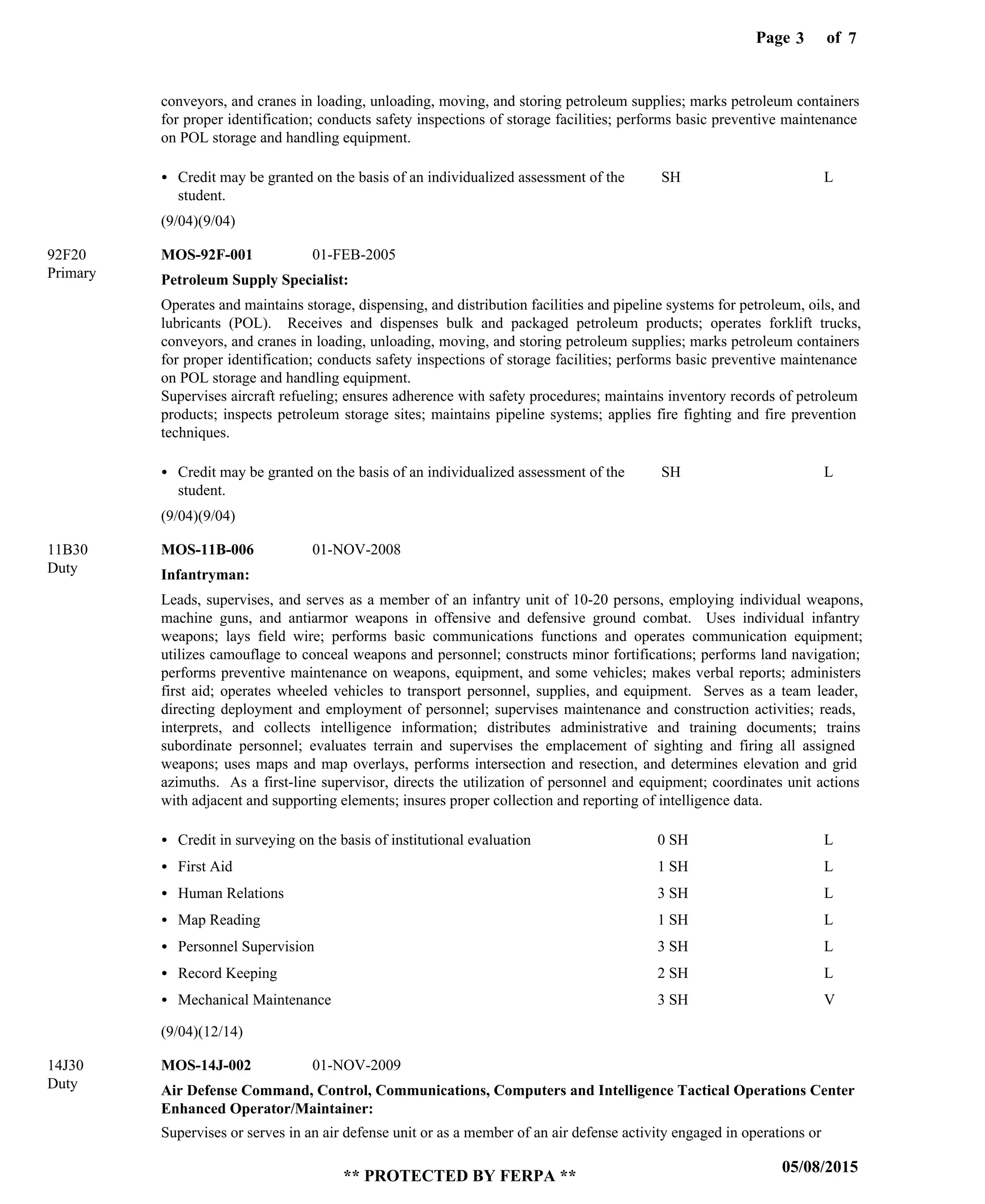 joint services transcript | PDF