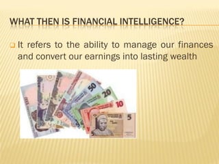Financial Intelligence Training | PDF