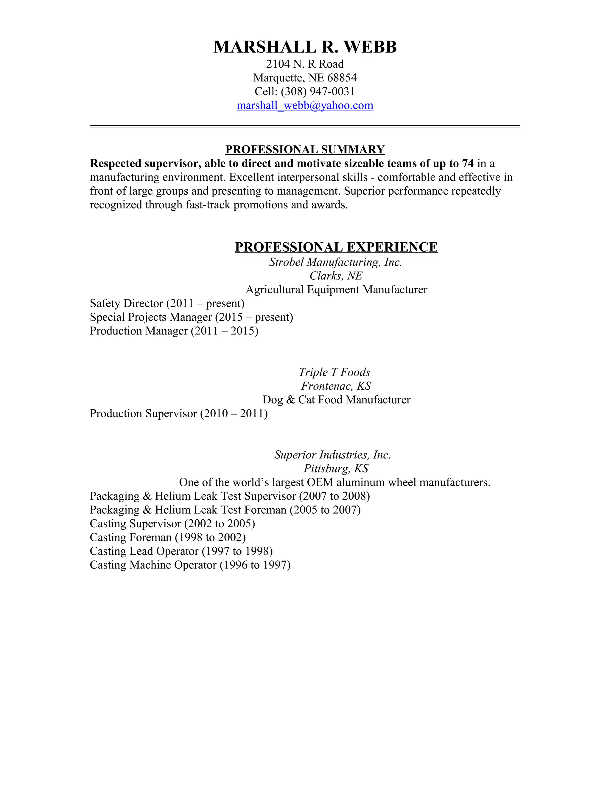 MW Resume | PDF