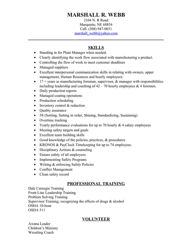 MW Resume | PDF