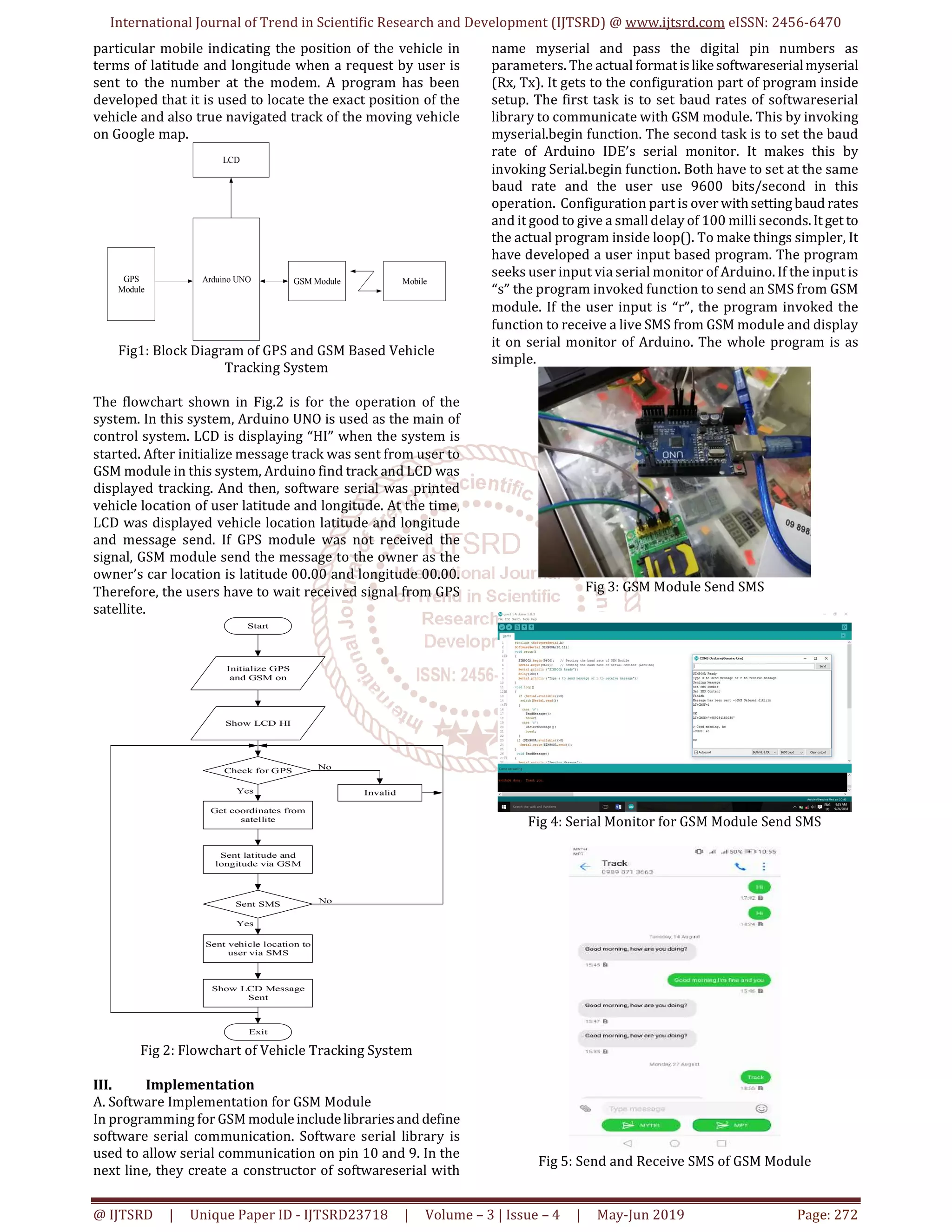 GPS and GSM Based Vehicle Tracking System | PDF