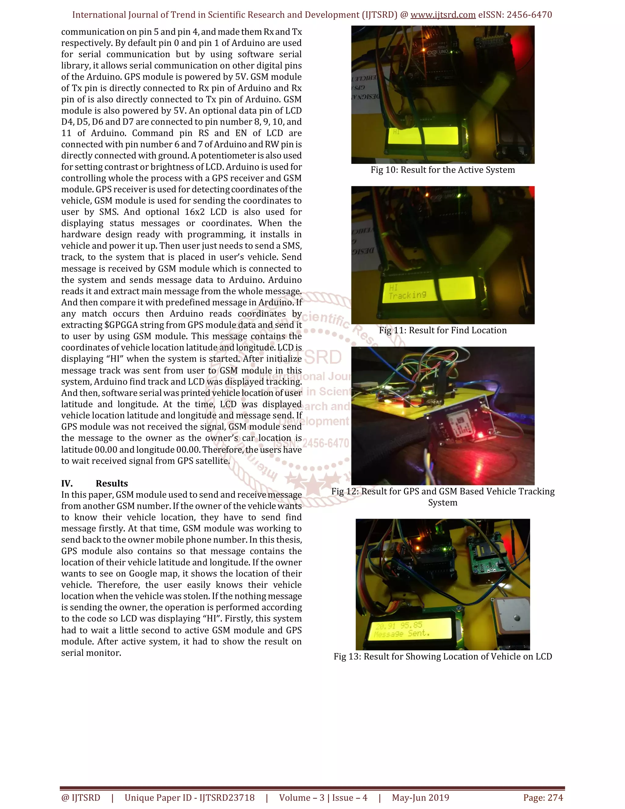 GPS and GSM Based Vehicle Tracking System | PDF