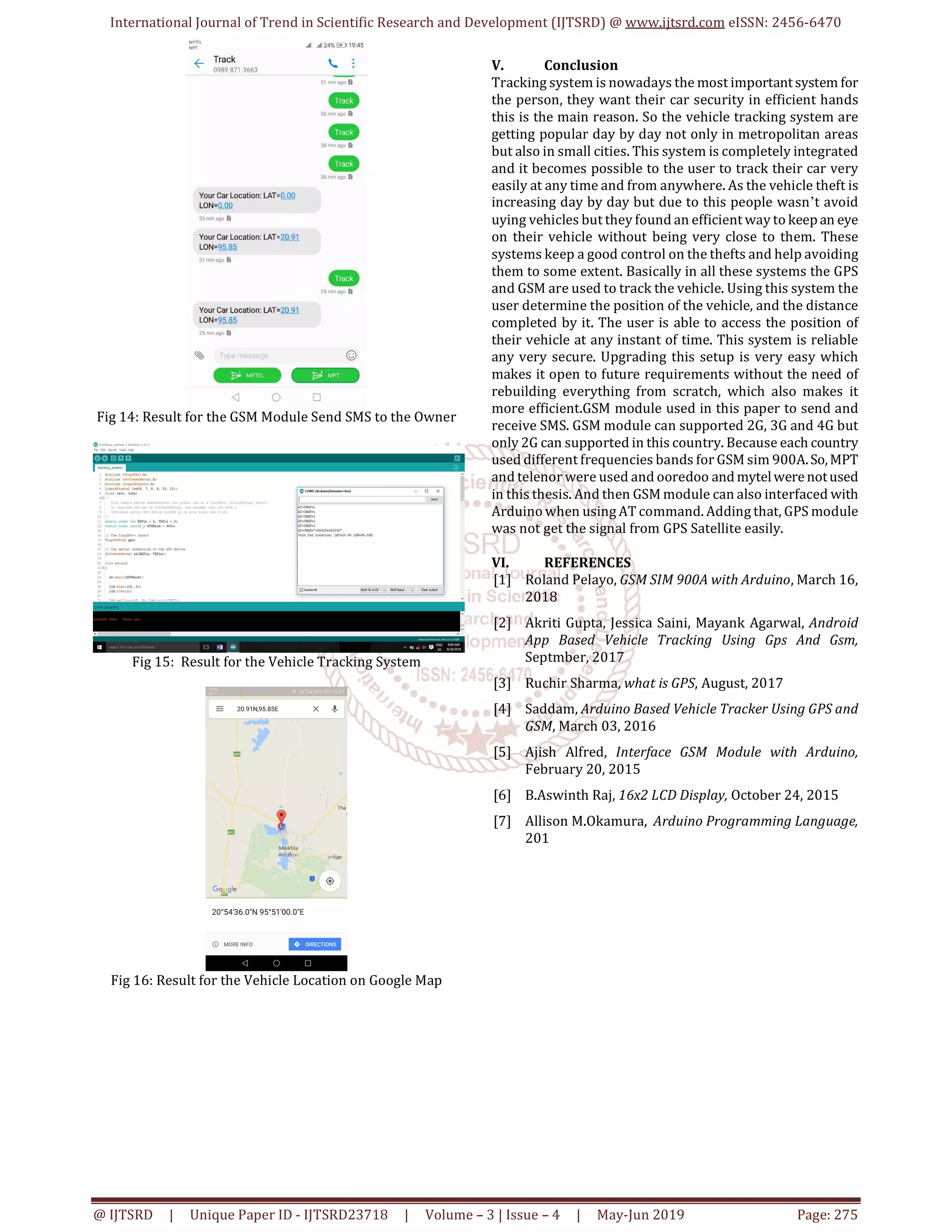GPS and GSM Based Vehicle Tracking System | PDF