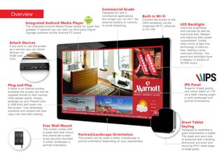 55 inch Android Network Advertising Display | PDF