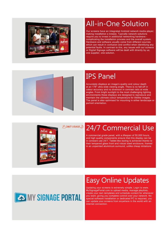 55 inch Android Network Advertising Display | PDF