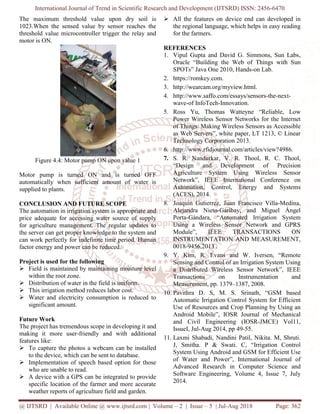 IoT Based Smart Irrigation System | PDF