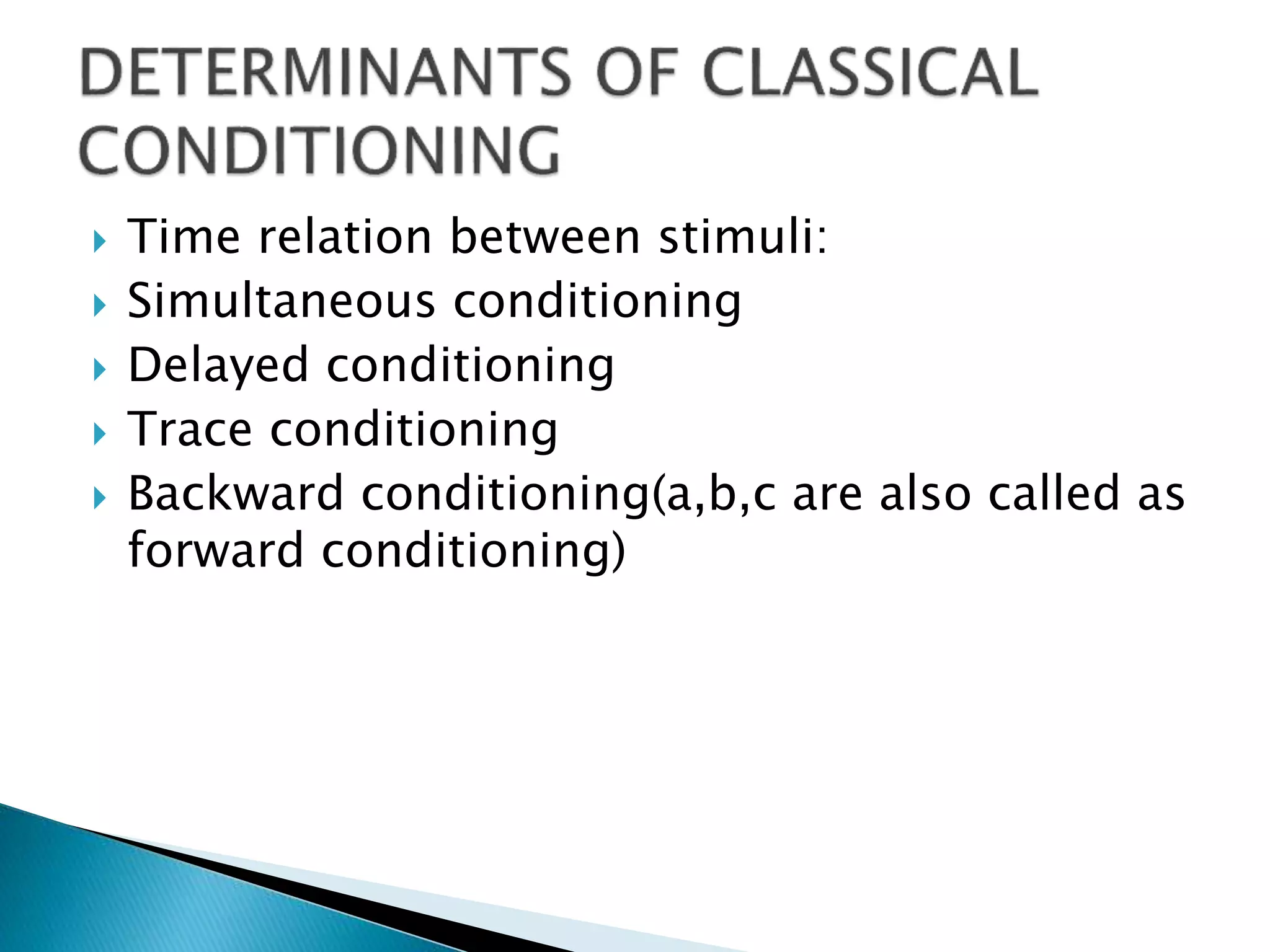 Theory of Learning (Classical Conditioning) | PPTX