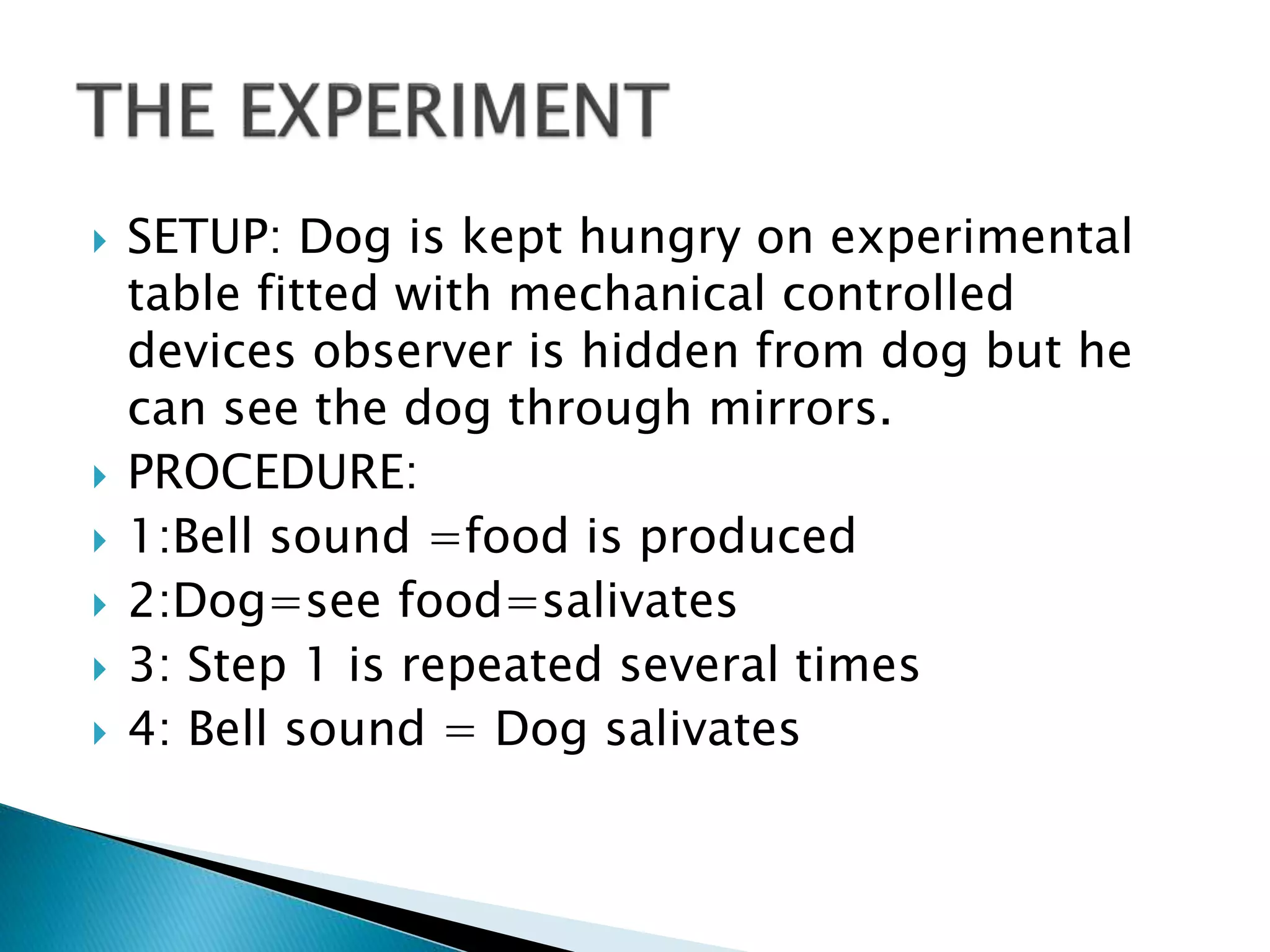 Theory of Learning (Classical Conditioning) | PPTX