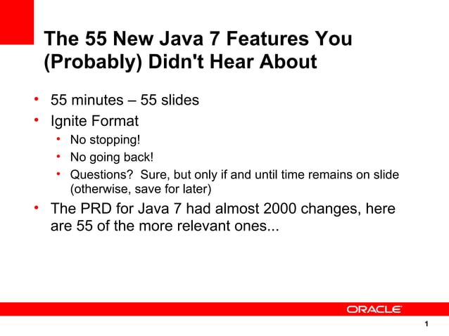 55 New Features in Java 7 | PPT