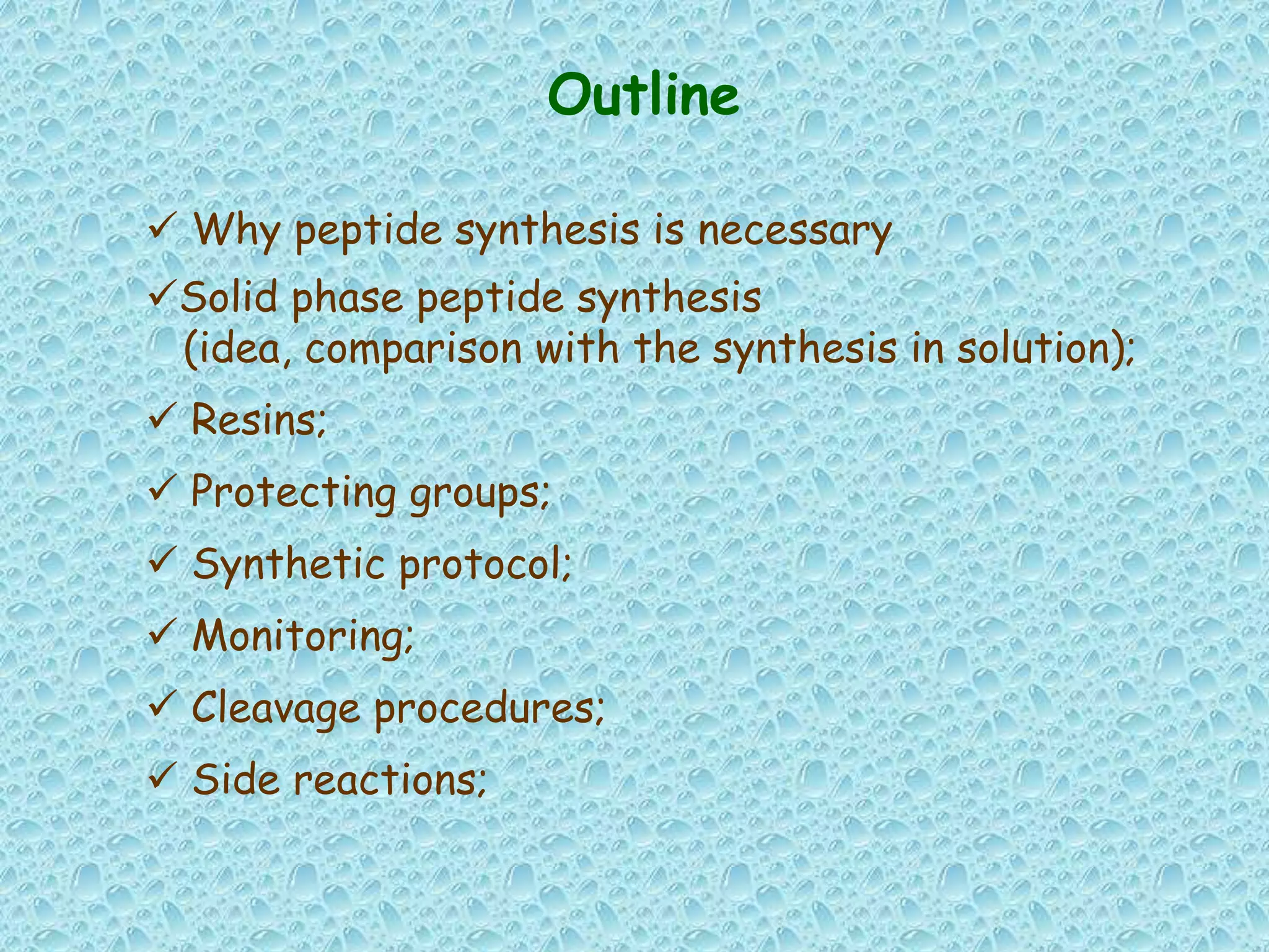 SOLID PHASE PEPTIDE SYNTHESIS | PPT