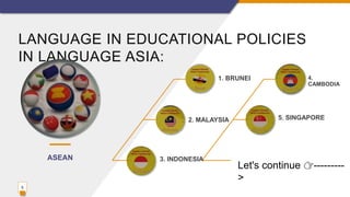 ASEAN COUNTRIES AND POLICIES ON LANGUAGE INSTRUCTION.COMPLETE.pptx