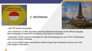 ASEAN COUNTRIES AND POLICIES ON LANGUAGE INSTRUCTION.COMPLETE.pptx
