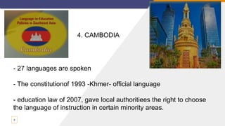 ASEAN COUNTRIES AND POLICIES ON LANGUAGE INSTRUCTION.COMPLETE.pptx