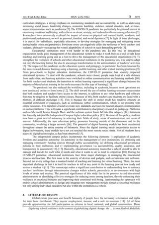 Exploring school resilience in the context of globalizing digital change: the impact on teacher ...