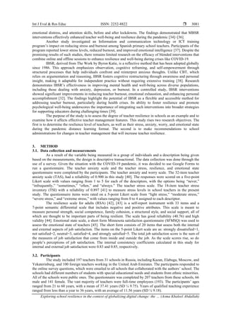 Exploring school resilience in the context of globalizing digital ...