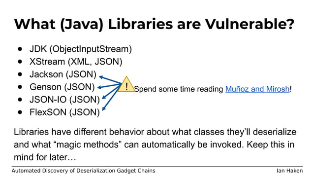 Automated Discovery of Deserialization Gadget Chains | PDF | Programming Languages | Computing