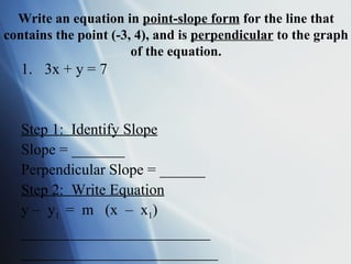 5.6 Parallel & Perpendicular Lines | PPT