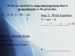 5.6 Parallel & Perpendicular Lines | PPT